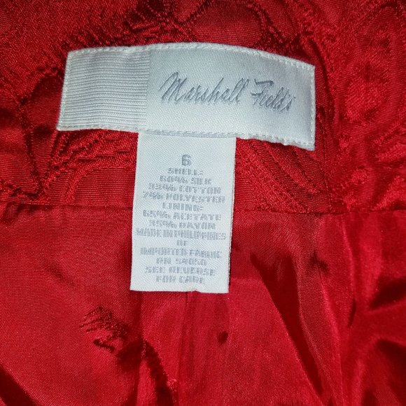 Marshall Field'S | Jackets & Coats | Marshall Fields Front Zip Jacquard ...